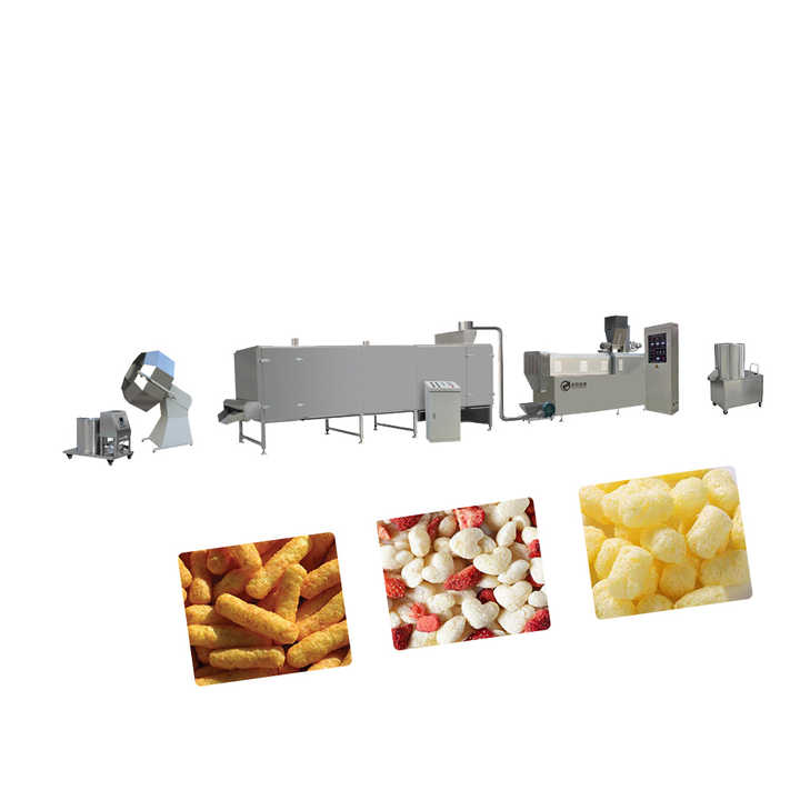 Puffed Corn Snacks Machine Puff Food Extruder Rice Puffing Production Line| Alibaba.com