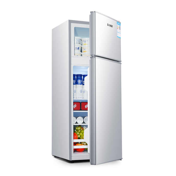 128L Mini Double-Door Refrigerator - Smart & Efficient