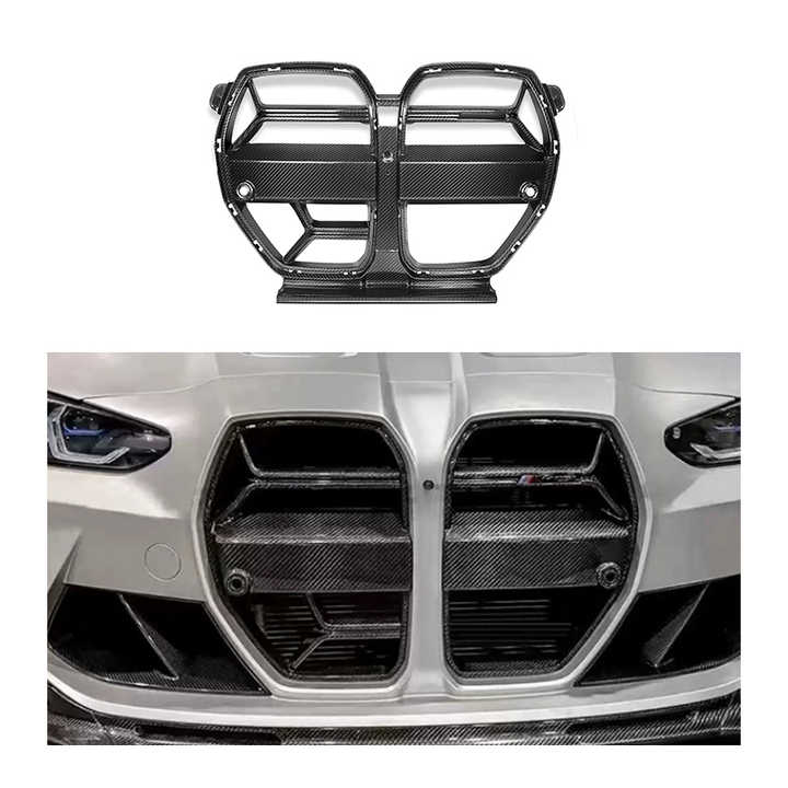 BMW G80 M3 M4 G82 G83 CSL Style Front Grilles - Dry Carbon Fiber