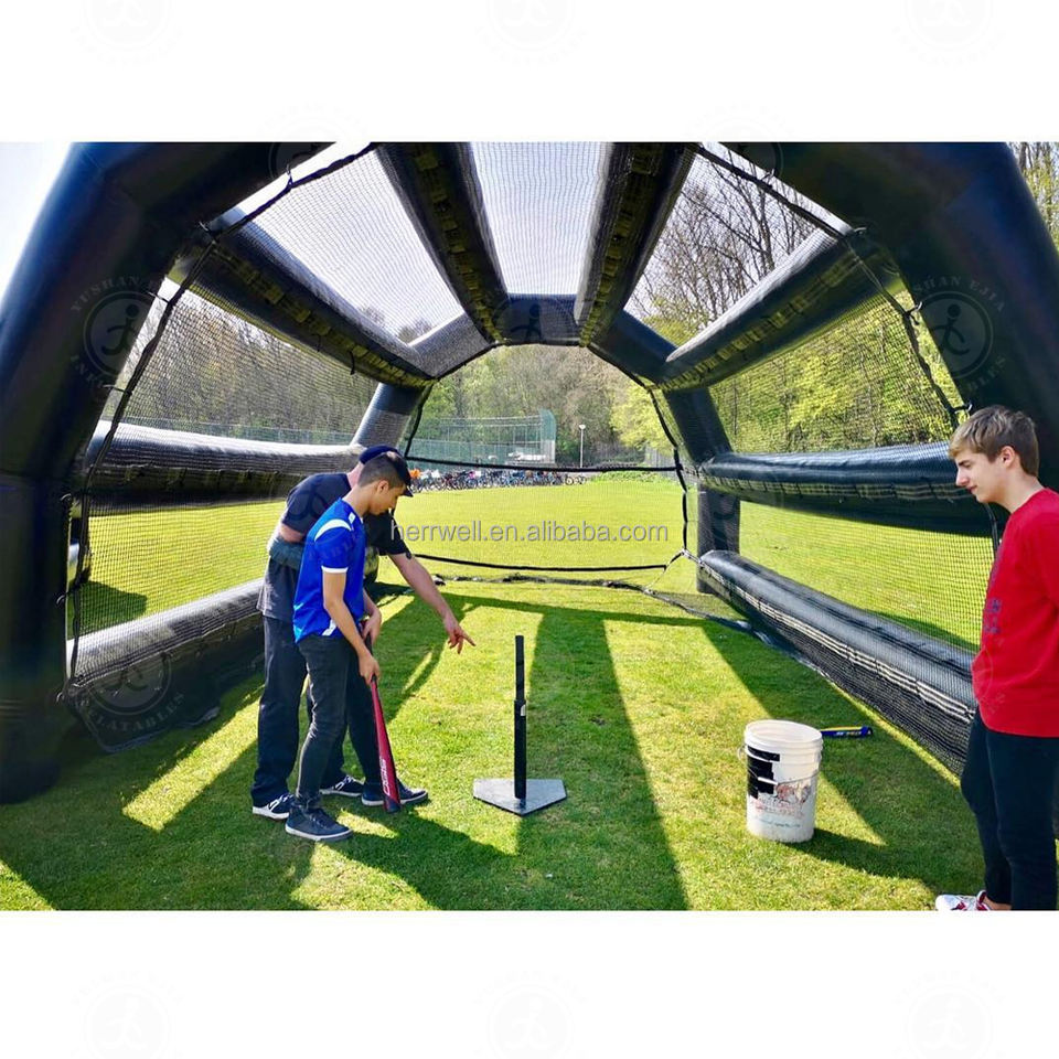 Fully Enclosed Inflatable Batting Cage - Perfect for Sports