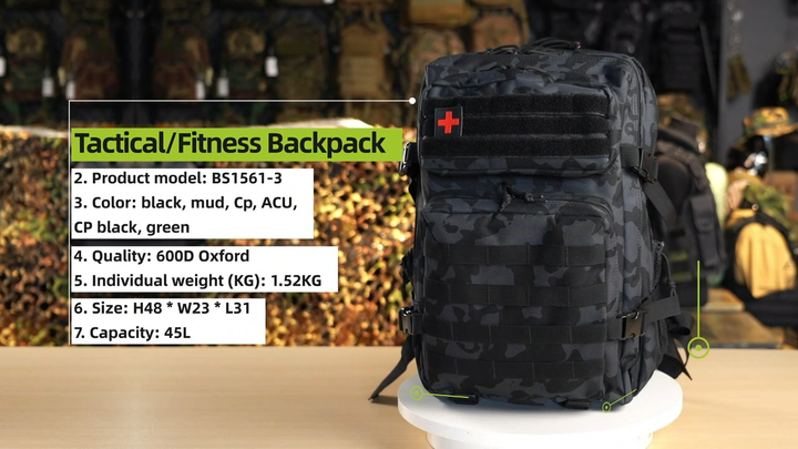 Customizable Backpacks - Ideal for Outdoor and Tactical