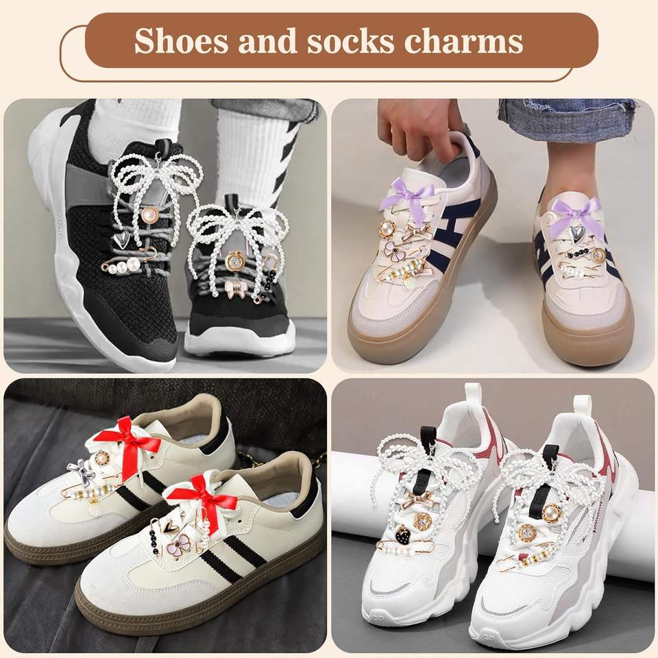 RQAYE 50pcs Alloy Metal Shoe Charms for Sneakers & Accessories-DIY ...
