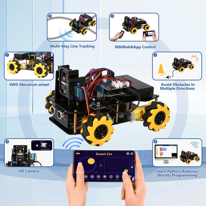 ACEBOTT OEM ODM Robot Visual Car Education Set Programming Coding DIY ...