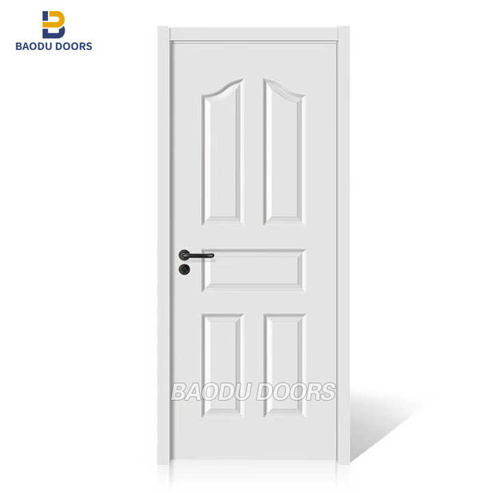 Internal Solid Wooden White Prime Doors for Office Interior