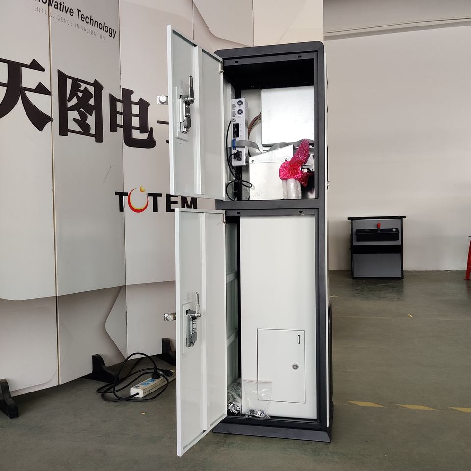 TOTEM Steady-Running Plastic Coin Operated Ticket Machine Cash Payment ...