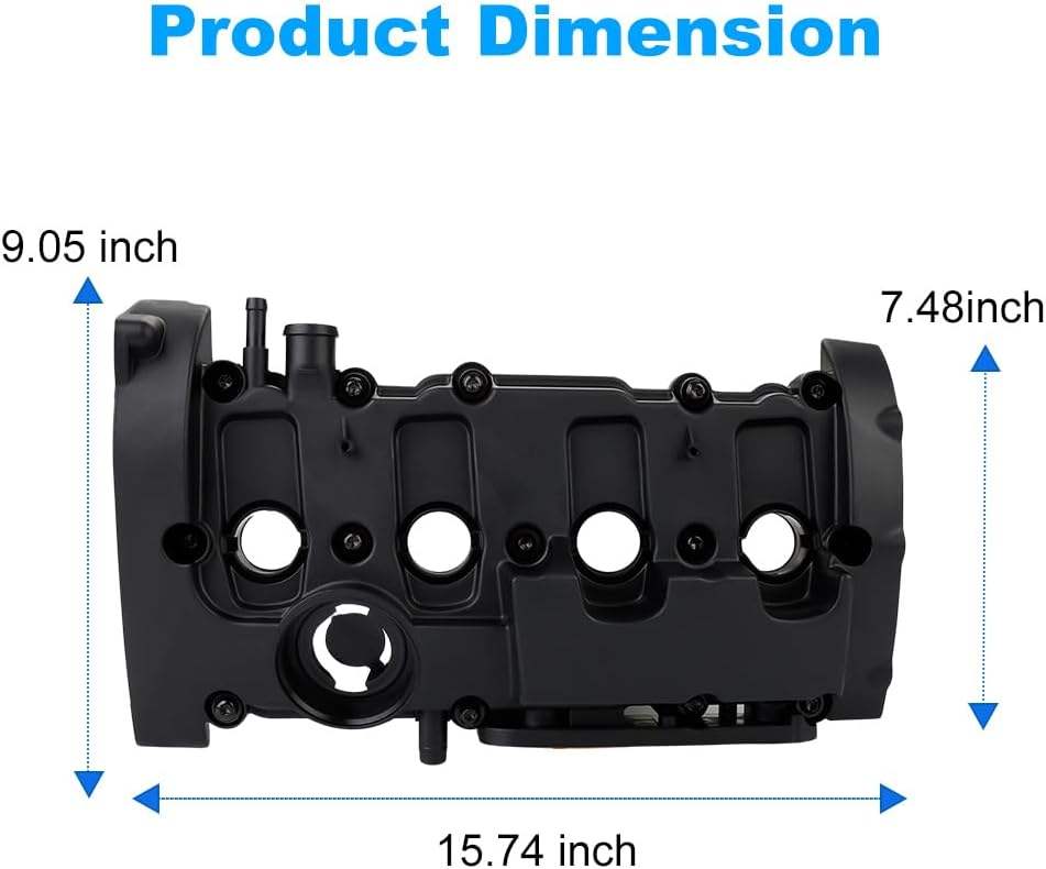 Engine Valve Cover with Gasket & Bolts Compatible with Audi A4, A4 ...