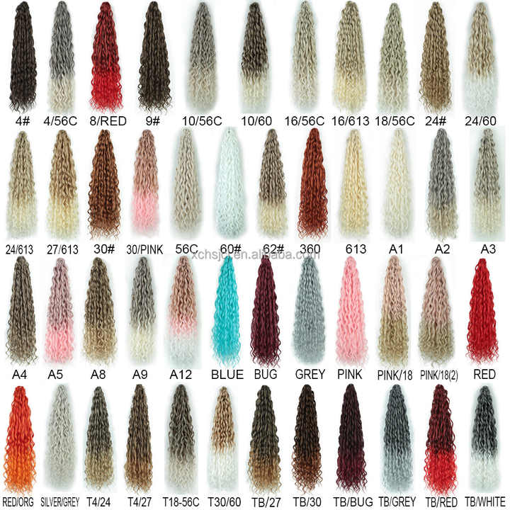 Afro Kinky Deep Twist Wave Synthetic Crotchet Braiding Hair Crochet ...