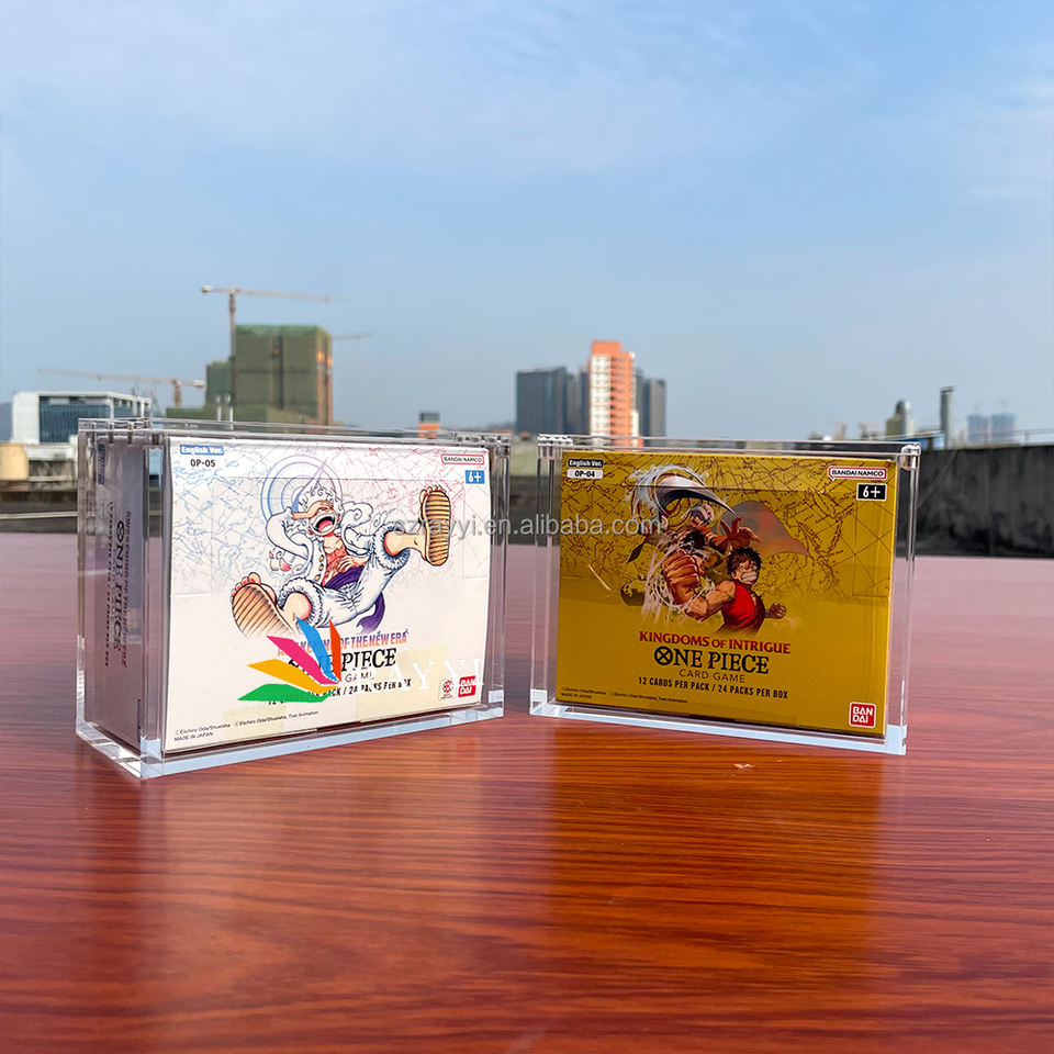 RAY YI TCG Acrylic One Piece OP-5 Awakening Booster Box Display case ...