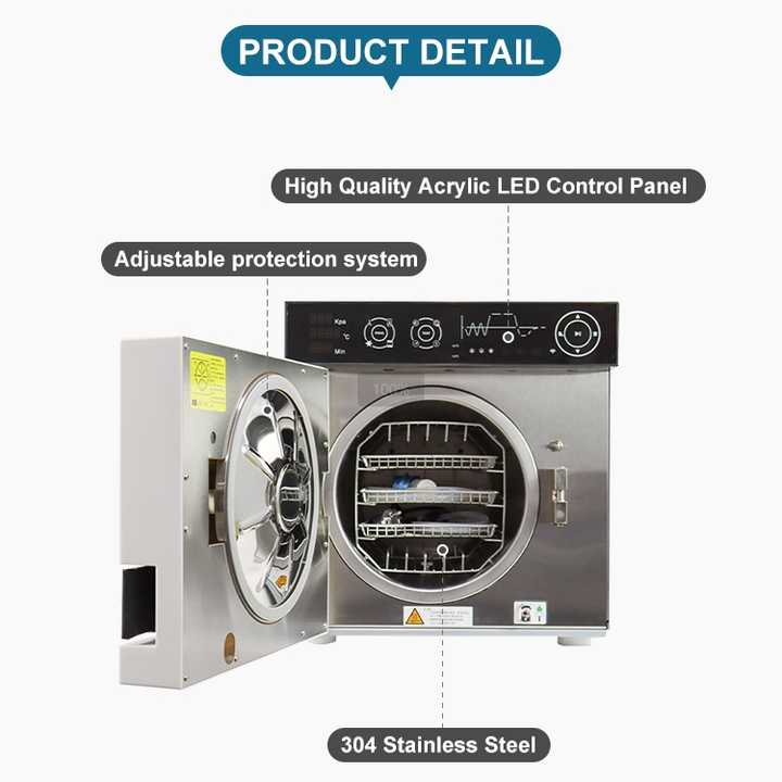 Autoclave Steam Sterilizers Factory Custom OEM ODM 12L/18L/23L Class B 3 Time Vacuum Sterilize ...