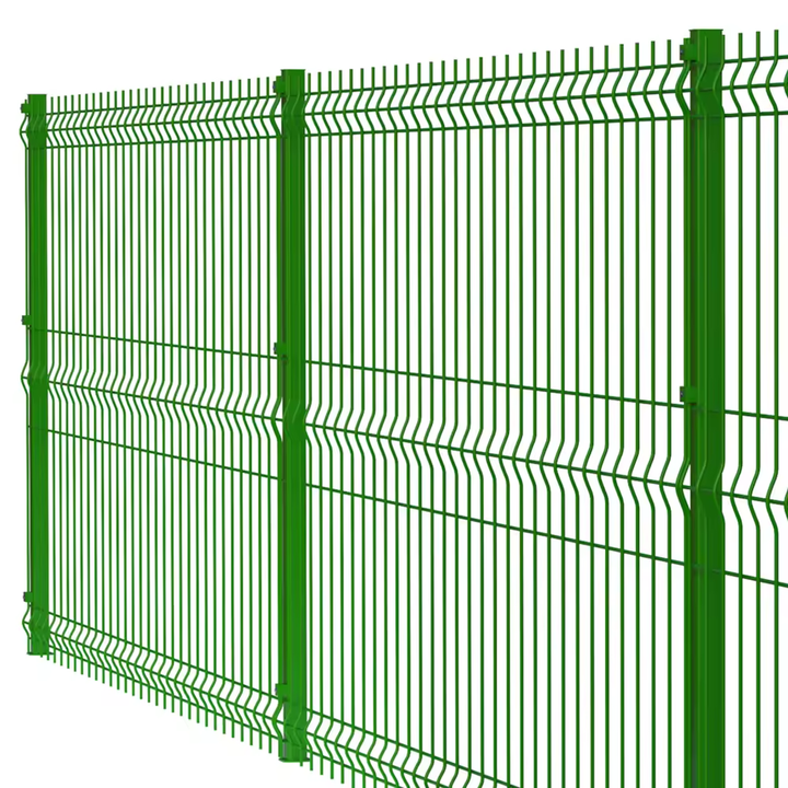 Galvanized PVC Coated Steel Metal 3D Curved V-Bending Security Fence for Farm Garden Driveway ...