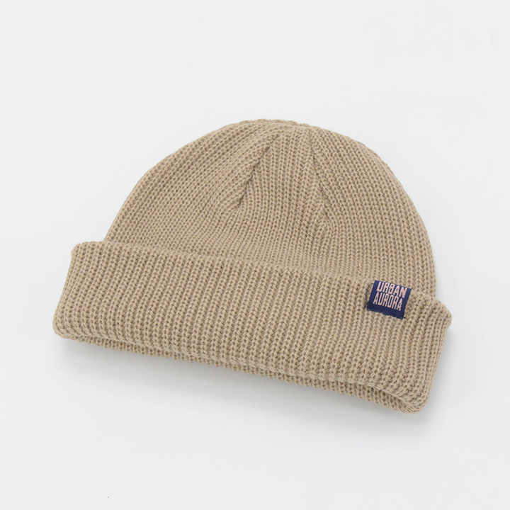 Custom Knit Cuffed Acrylic Slouchy Beanie - Winter Hats