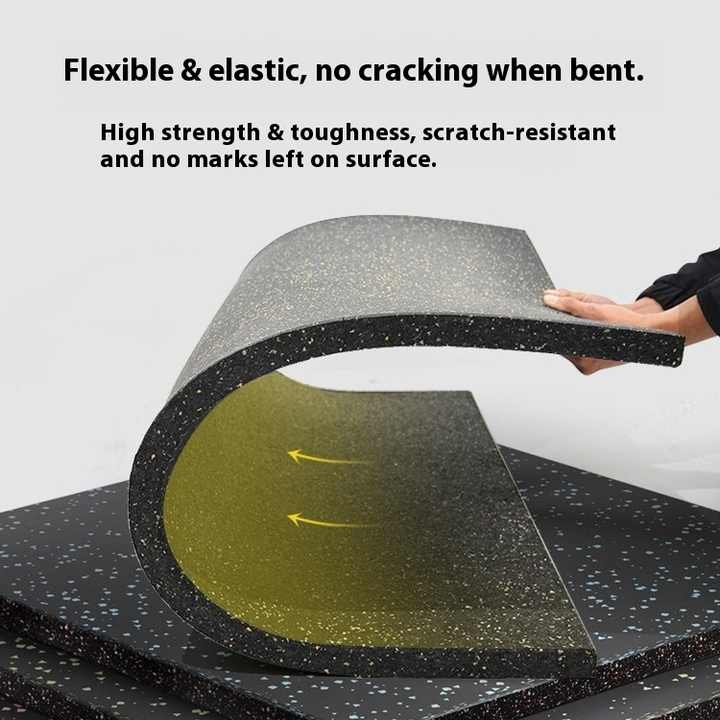 Sports Rubber Flooring Gym Shock Absorber Mat Strength Zone Soundproof ...