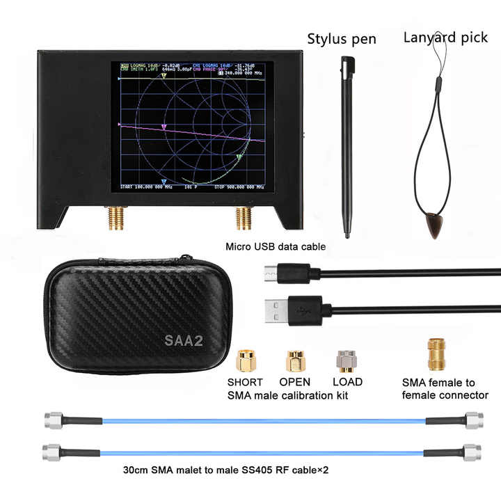 SAA2 3G Vector Network Analyzer NanoVNA V2 Antenna Analyzer Sensor ...