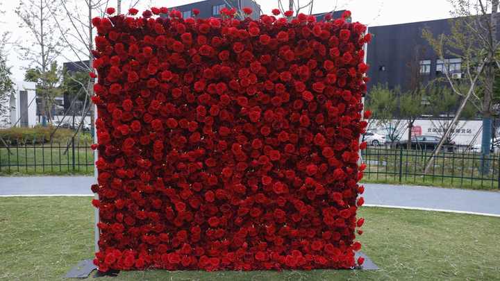 Hot Sale Red Party Decorations - Artificial Rose Backdrops