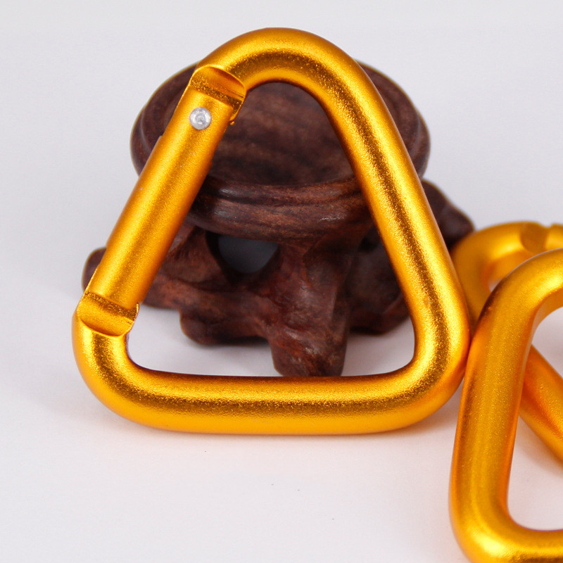 Wholesale 5cm black aluminum carabiner triangle hook Products from ...