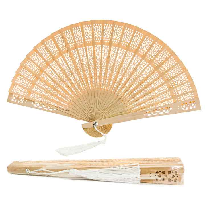 High Quality Wooden Hand Fans - Perfect for Weddings & Parties