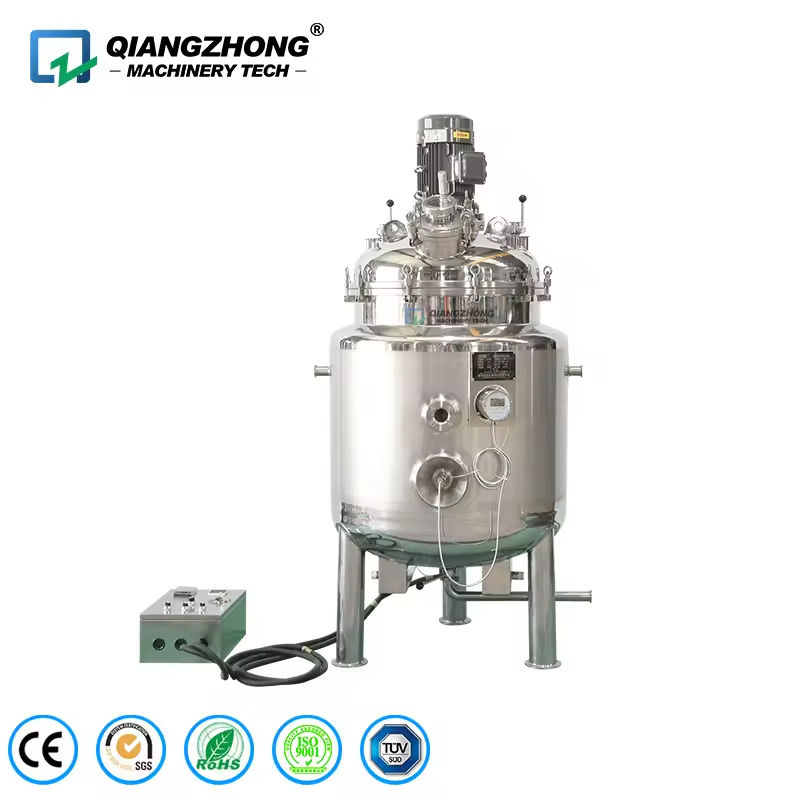 QIANGZHONG CE ISO Stainless Steel Electric Heating Vacuum Emulsifying ...