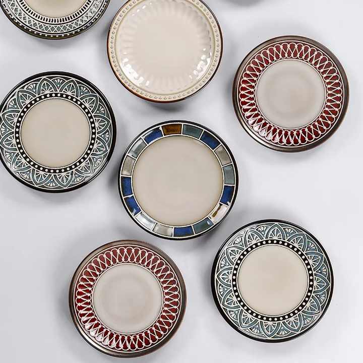 Light Luxury Restaurant Tableware Southeast Asian and Western Style ...