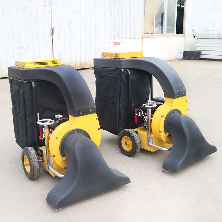 Hand Push Self-propelled Leaf Vacuum Cleaner Leaf Sweeper Road Hair ...