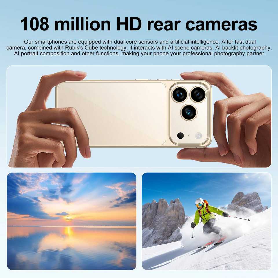 I 17 Pro 5g Octa Core 16gb 1tb 8000mah Fast 7.3\"display 108mp Rear ...