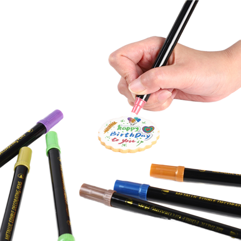 10 Color Drawing Pen for Cookie & Cake Decorating Bakery Tools with ...