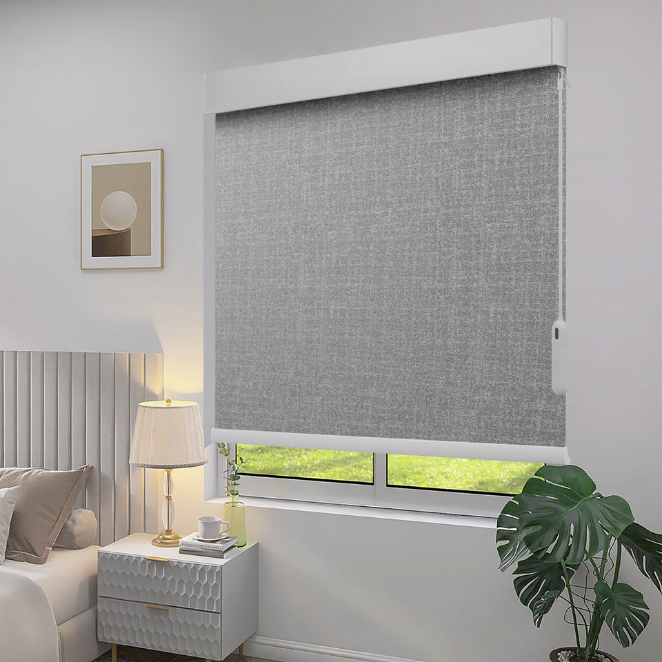 ZSTARR Indoor Motorized Roller Blinds Magic Screen Roller Blinds Solar ...