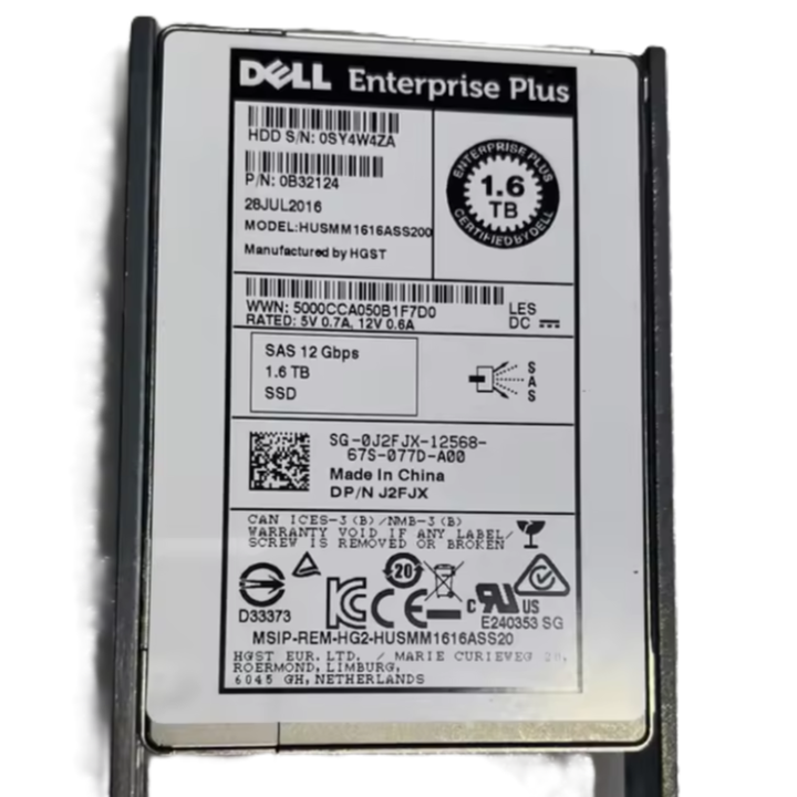 3.2t Internal Hard Disk Drive for Dell Emc Unity 2.5 Inch Enterprise ...