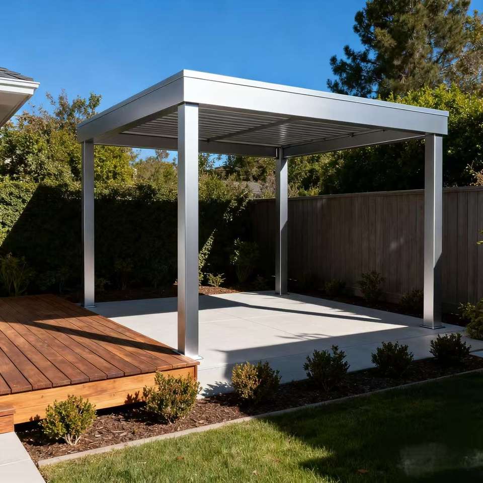 Custom Windproof Rainproof Aluminum Pergola Garden Gazebo Terrace ...