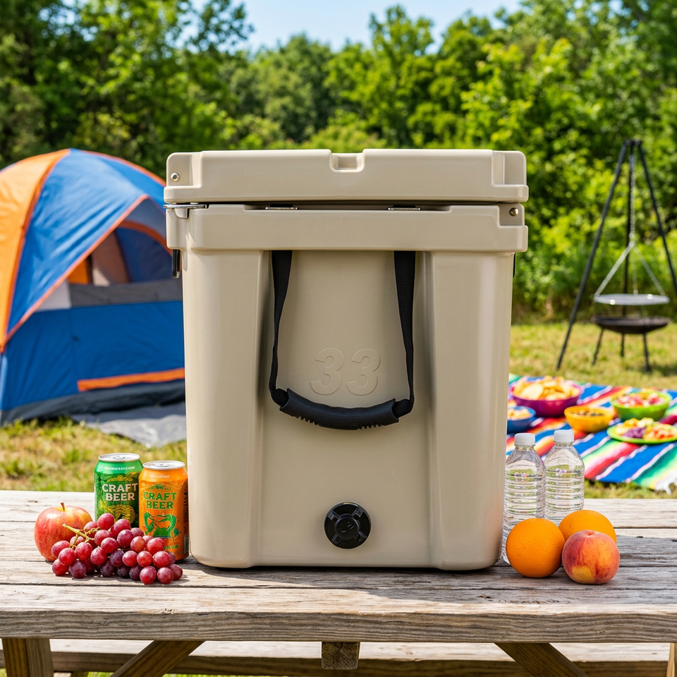 Rotomolded Thermal Cooler Box 33L Heavy Duty Leak Proof Camping Fish ...