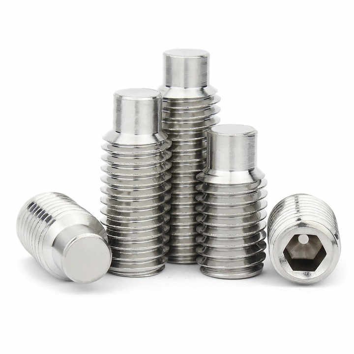 DIN915 304 Stainless Steel Terminal Grub Convex End Screw Hexagon ...