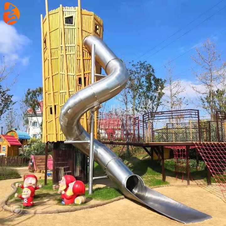 Stainless Steel Playground Slides for Kids - Durable & Fun