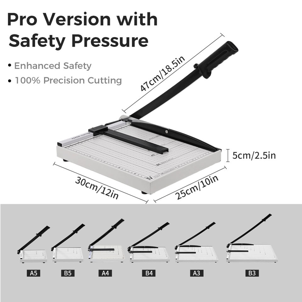 Wholesale A3 A4 B5 Manual Paper Cutter Multi-Colors RoHS Steel Base ...