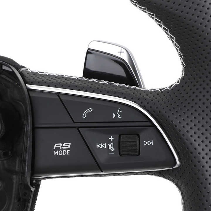 RS Sport Volant Lenkrad Half Perforated Leather Carbon Steering Wheel ...