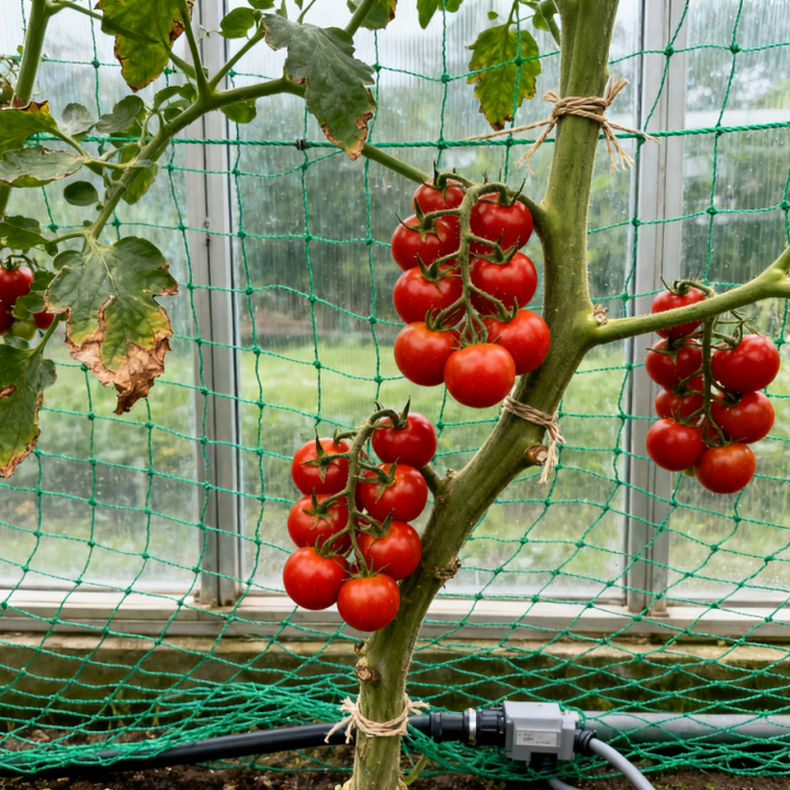 Heavy Duty HDPE Plastic Plant Support Net Green Diamond Mesh for Tomato ...