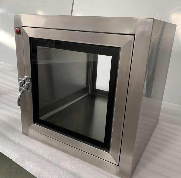 Stainless Steel Pass Box Static Type Electrical Interlock Clean Room ...