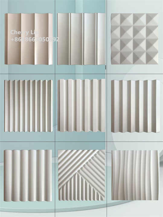 Fluted /curved MDF board 3D Carved MDF Wall Boards 3d wall panel 3d ...