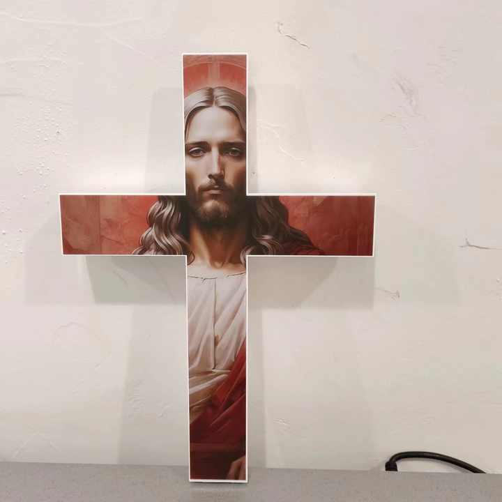 LED Jesus Cross Light - Solar Powered Garden Decor