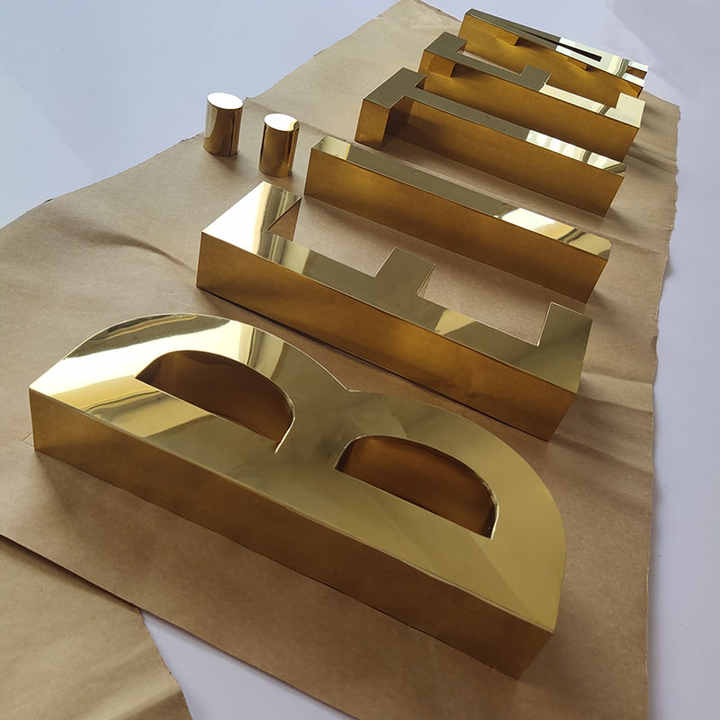 3D Stainless Steel Storefront Sign - Custom Signs for Business