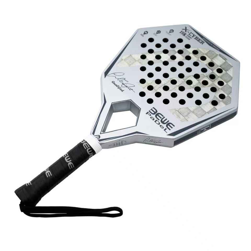 Diamond Shape Top End Lightweight Carbon Padel Racket OEM 18k Carbon ...