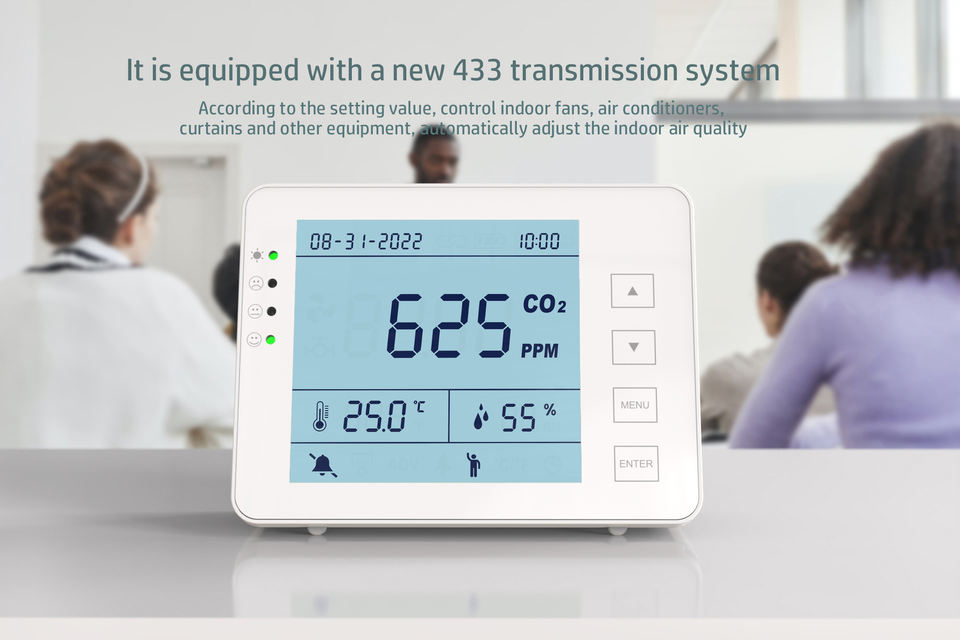 Digital Co2 Monitor Controller, Wireless Remote Control for air Quality ...