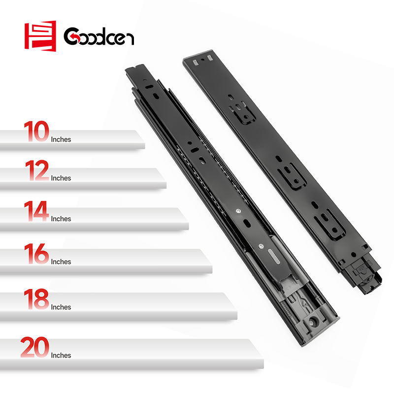 Goodcen Drawer Runners Push to Open Slide Drawer Guides Furniture ...