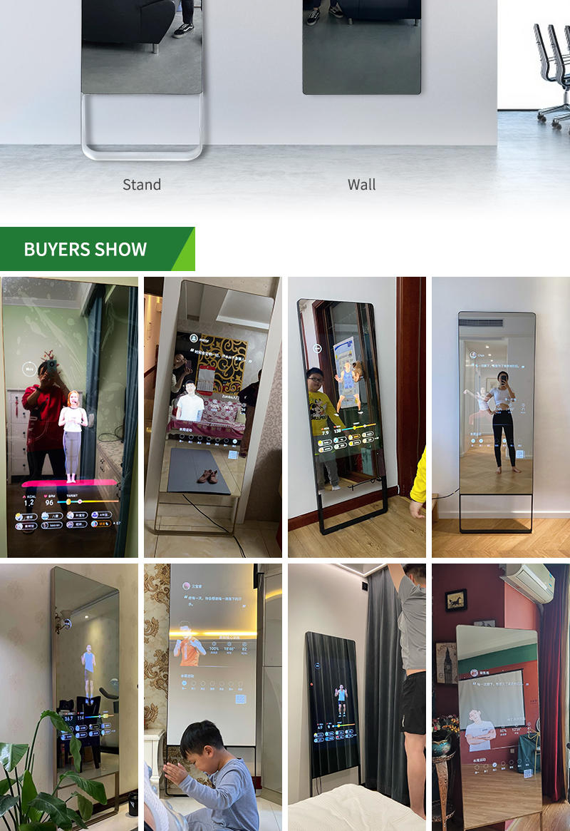 Smart Home Sports Mirror Sports Android Smart Fitness Mirror AI ...