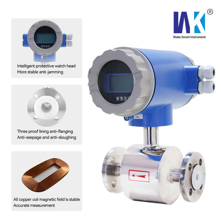 Flowmeter Pulse Flow Meters 0.5%R Conductive Liquids Cold/Hot Water ...