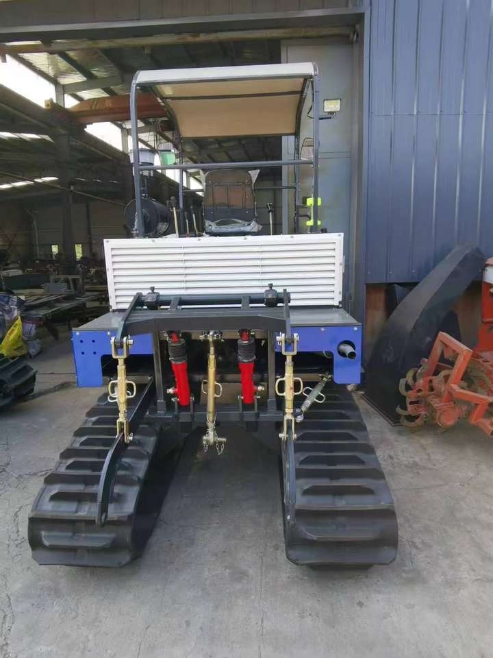 100HP-120HP Rubber Track Tractor Crawler Rotary Tiller with Dozer Blade ...