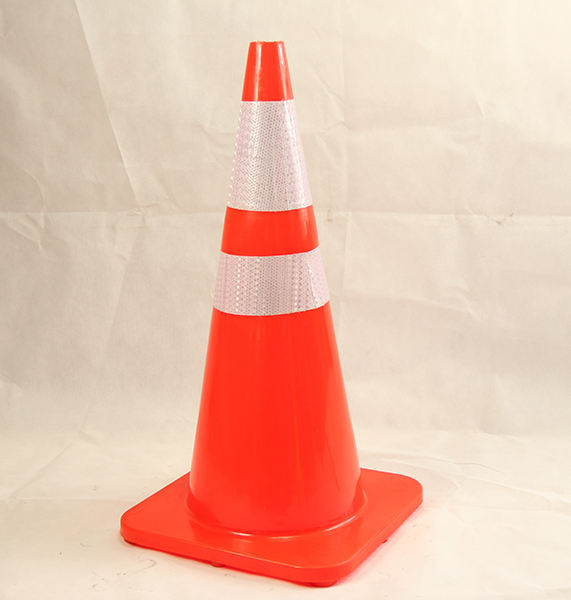 70cm Unbreakable Flexible PVC Traffic Cone Eco-Friendly Material CE ...