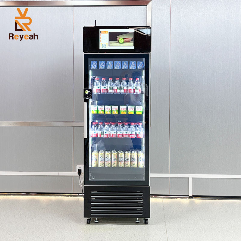 Smart Fridge Combo Vending Machine AI Visual Technology Open Door ...