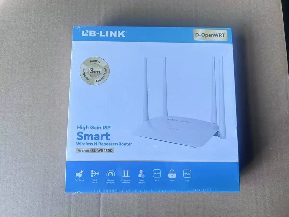 LB-LINK BL-WR450D 300Mbps with 4 Antennas Wireless Wifi Modem Router ...