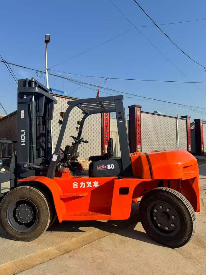 Heli TCM Forklift Container Mast 8 Ton Diesel Engine Used Forklift with ...