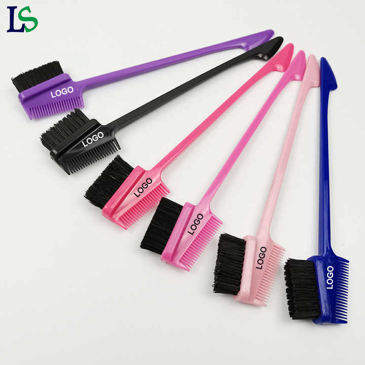 Customized Logo Abs Edge Control Salon Brush - Stylish & Durable