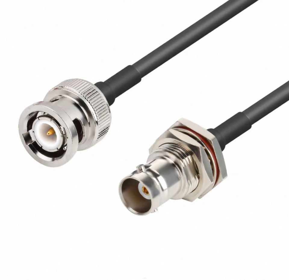 RG174 RF Coaxial Patch Cord BNC-JKF BNC Male to BNC Female Hexagonal Q9 ...